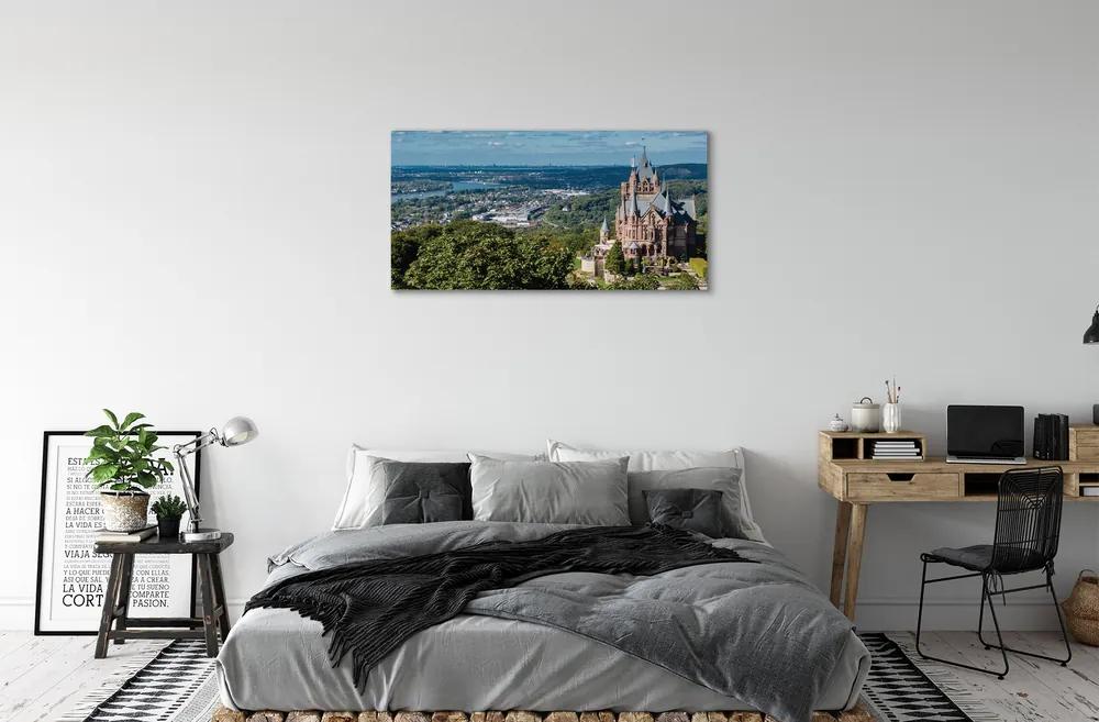Obrazy na plátně Německo Panorama městského hradu 125x50 cm