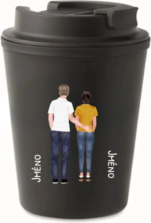 Personalizovaný cestovní termohrnek s párem