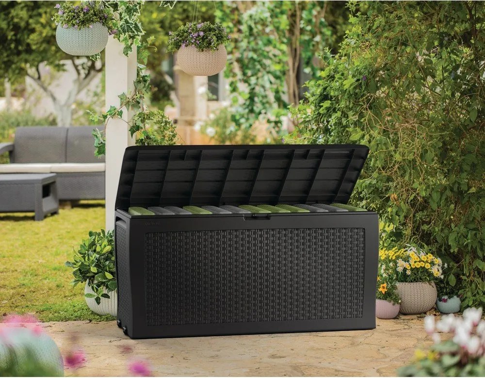 Světle hnědý plastový zahradní úložný box Samoa – Keter