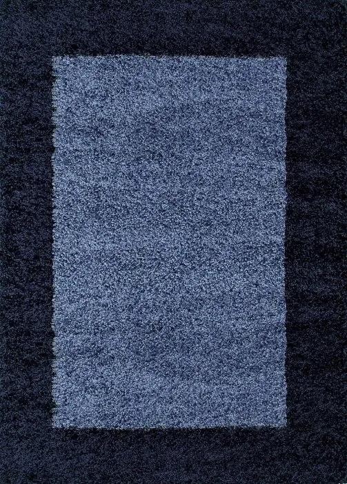 Ayyildiz Kusový koberec Shaggy Life 1503 modrý vysoký vlas 060x110 cm |  BIANO
