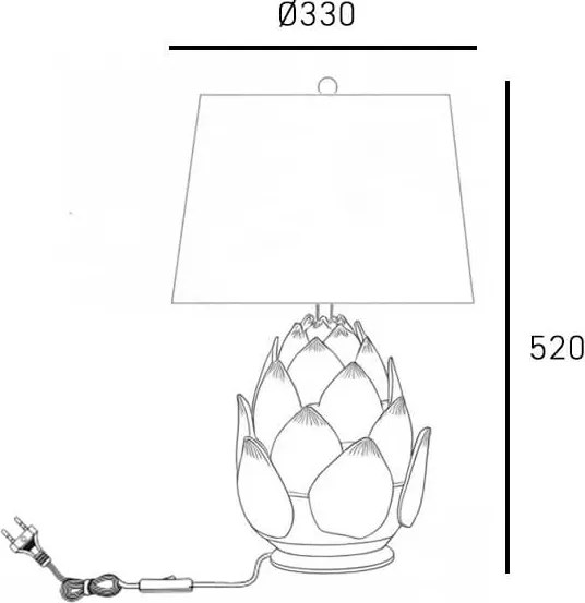 Cosmo Light Designová stolní lampa CosmoLight Arti 1x E27 Zelená