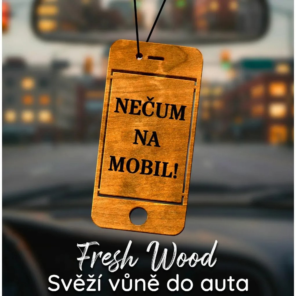 Ahome CZ Dřevěná vůně do auta –  Mobil