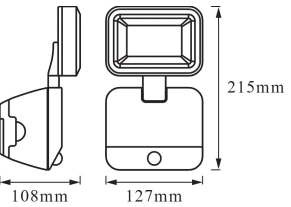 Osram - LED Venkovní nástěnný reflektor se senzorem BATTERY LED/4W/4xD IP54