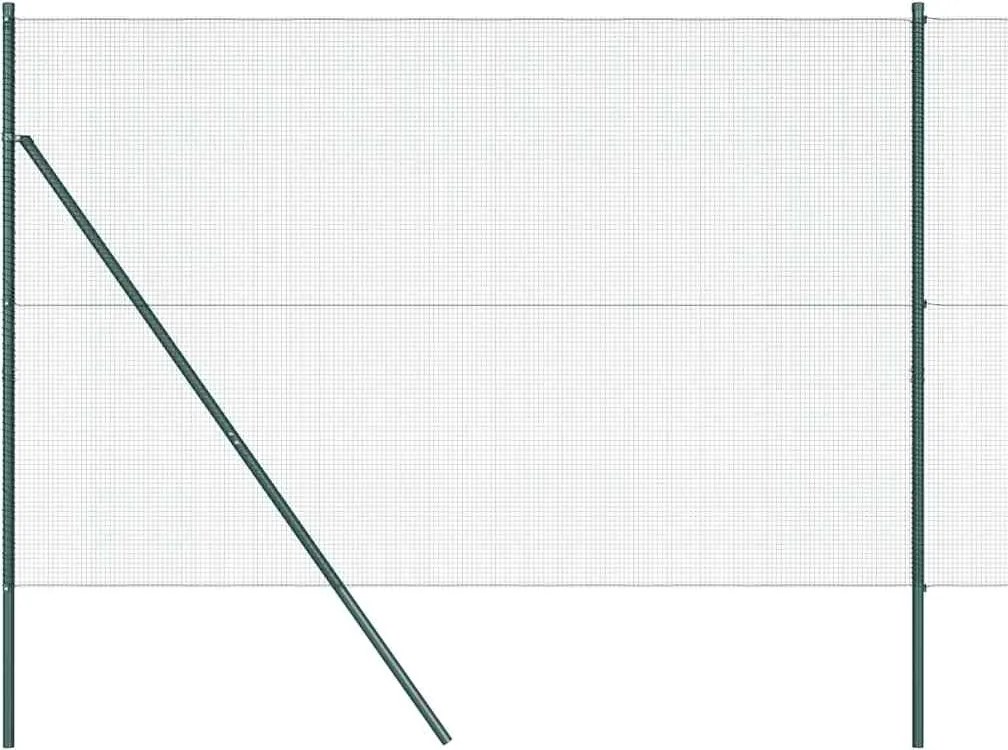 Zemní upevnění svařované drátěné ploty 50 x 1,5 m Zelená 3351772