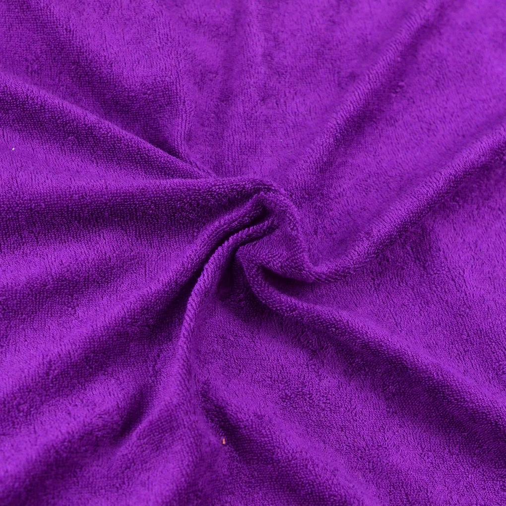 Brotex Froté prostěradlo tmavě fialové 100x200