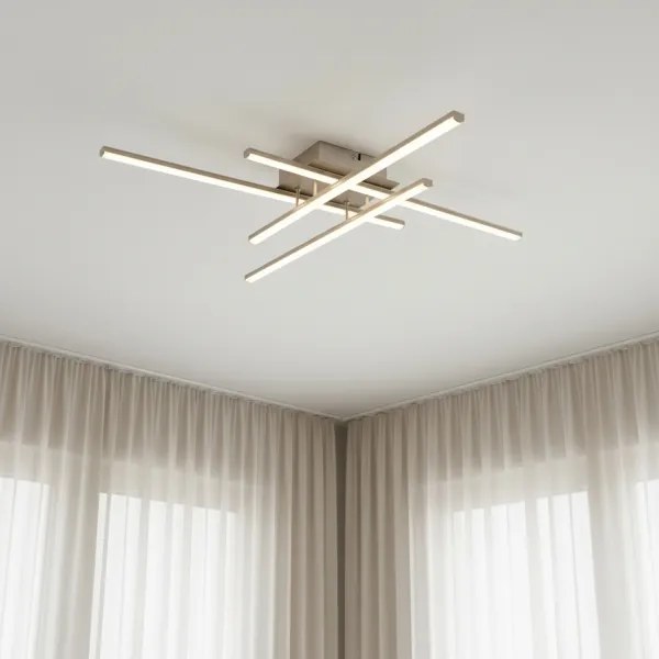 Brilagi - LED Stropní svítidlo STRIPES LED/37W/230V stříbrná