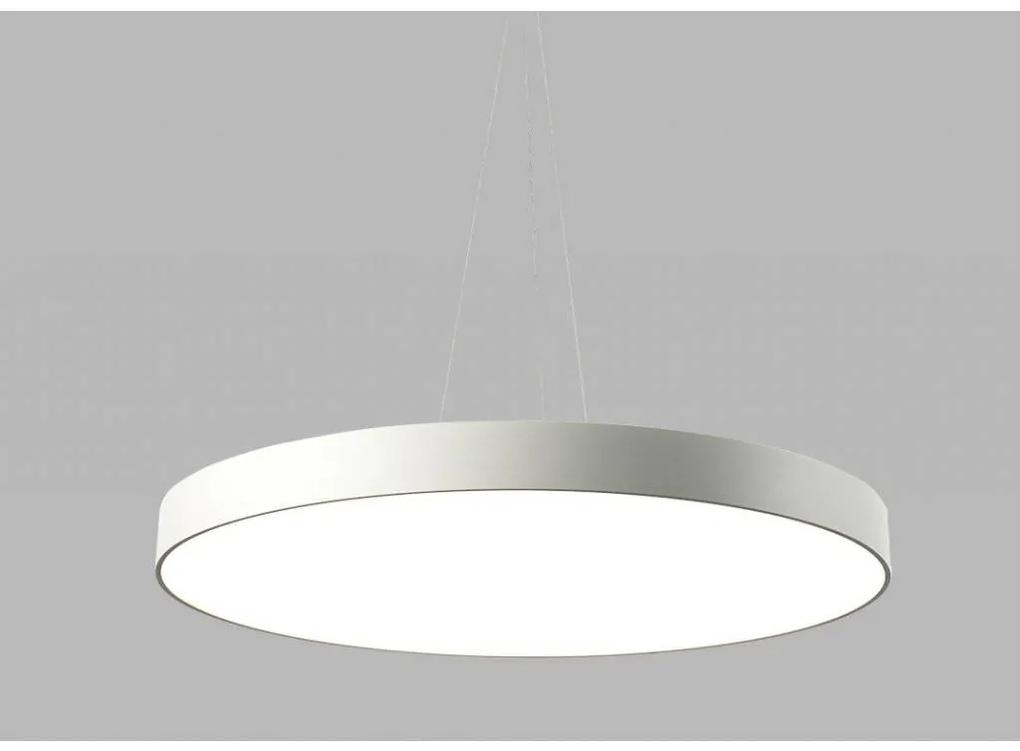 Stmívatelný LED lustr RINGO s aura efektem - bílá, 70+6 W, 6300 lm, 800 mm, DALI