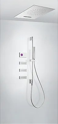 TRES - Termostatický podomítkový elektronický sprchový set SHOWER TECHNOLOGY Včetně elektronického ovládání (bílá barva). Z 09286403