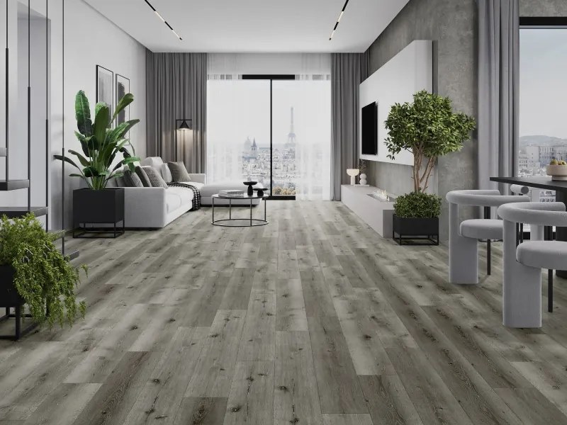Mexen Lago Vista vinylové panely 1240 x 182 mm SPC 6,5 mm, podklad IXPE 1,5 mm, 4 V-spára, Dub - F1035-1240-182-505-4V1-01