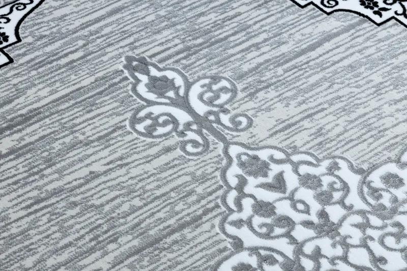 Dywany Łuszczów Kusový koberec Gloss 8490 52 Ornament ivory/grey ROZMĚR: 140x190