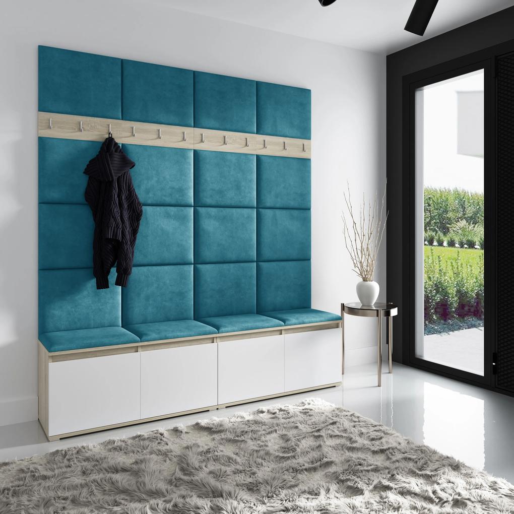 Nástěnný čalouněný panel 50x40 cm Aleki Barva: Modrá - Trinity 22