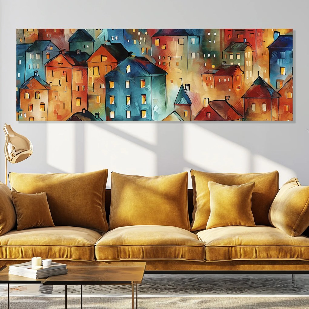 Obraz na plátně - Nočním životem v Orleans FeelHappy.cz Velikost obrazu (šířka x výška): 180 x 60 cm