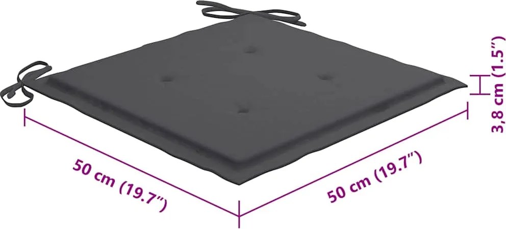 Zahradní jídelní židle 6 ks s poduškami masivní akáciové dřevo 3078347