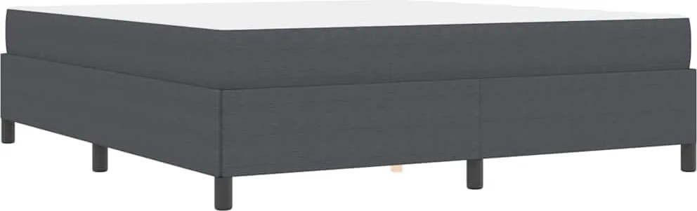 Rám postele s matrací Tmavě šedá 180 x 200 cm textil 3399136