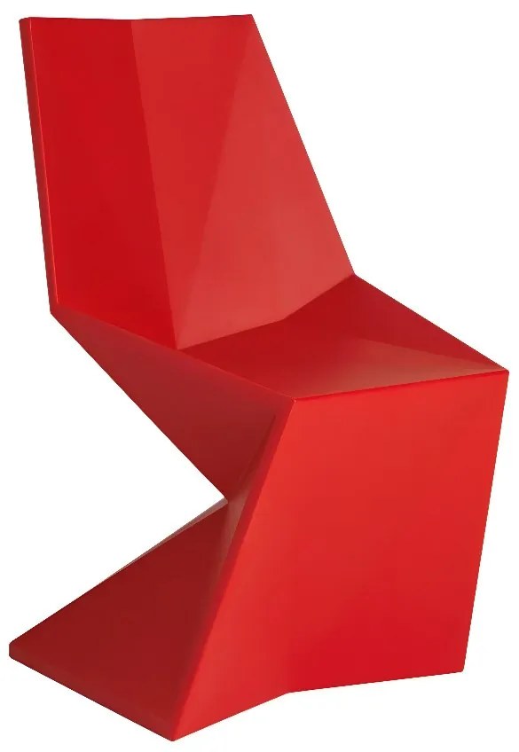 OnaDnes -20% VONDOM Červená plastová jídelní židle VERTEX