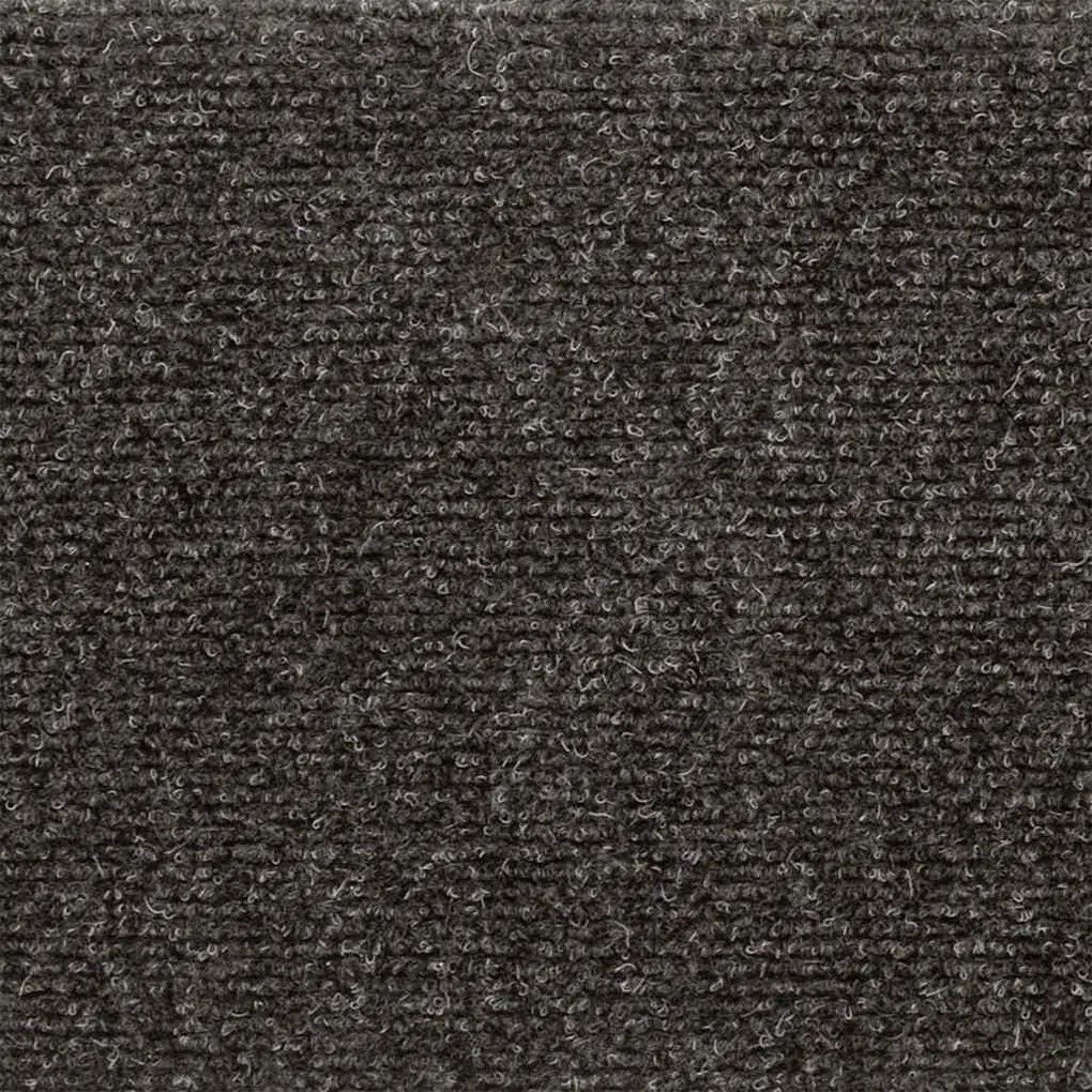 Schodové rohože samolepicí 30 ks 65 x 21 x 4 cm antracitové s obdélníkovým okrajem 3365699