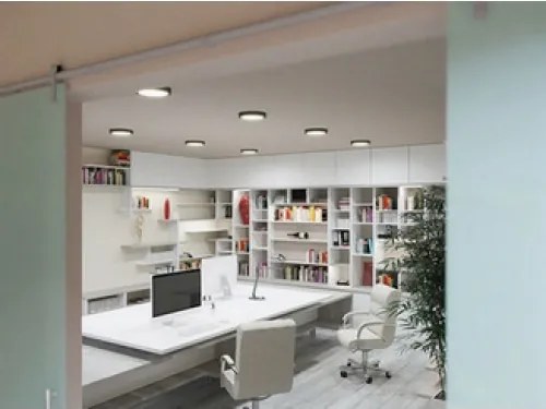 LED podhledové svítidlo Panlux DOWNLIGHT CCT ROUND IP44 12W černá PN22400010