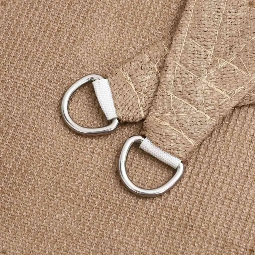 Stínící plachta 160 g/m² taupe 2,5 x 2,5 m HDPE 311383