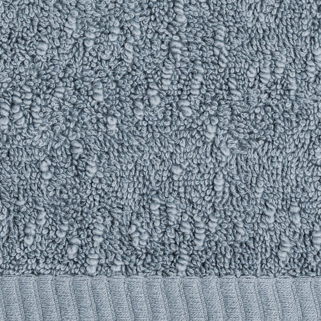 Palermo 50x90 modrý froté ručník s boucle efektem 530 g/m2 Terra Collection Eurofirany