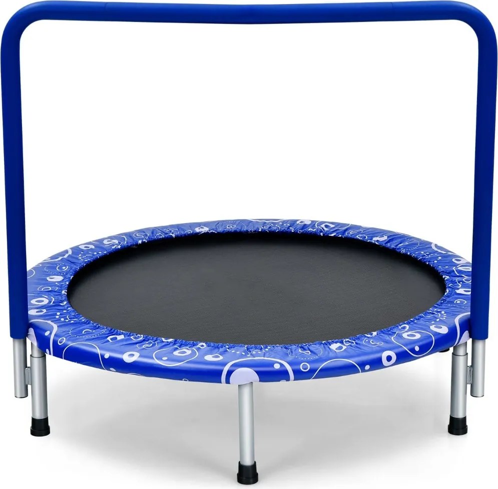 Costway Φ92 cm dětská trampolína mini trampolína s rukojetí skládací trampolína