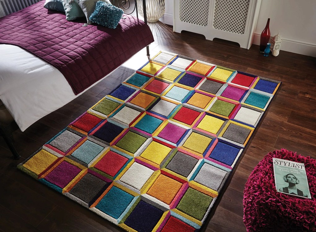 Kusový koberec Spectrum Waltz Multi, 80x150, viacfarebná, obývacia izba, Flair Rugs