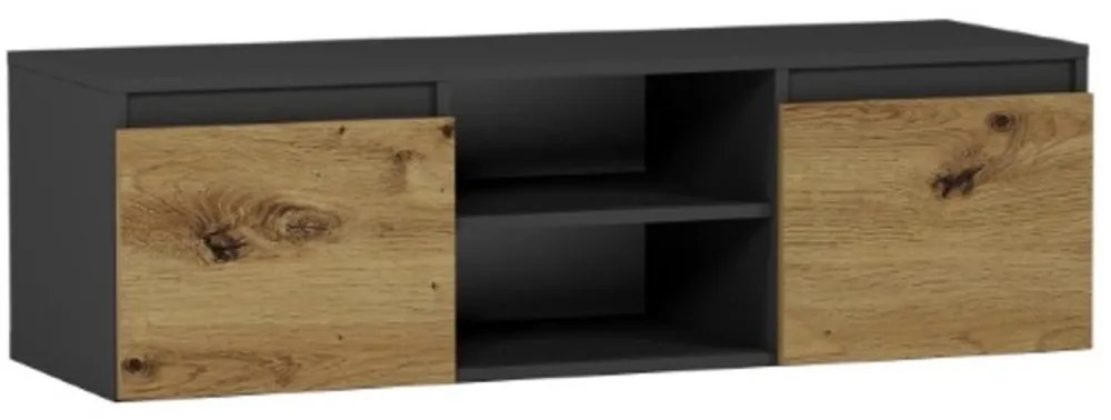 Moderní bezúchytkový TV stolek MODERN 120 cm - různá barevná provedení sonoma mix bílá