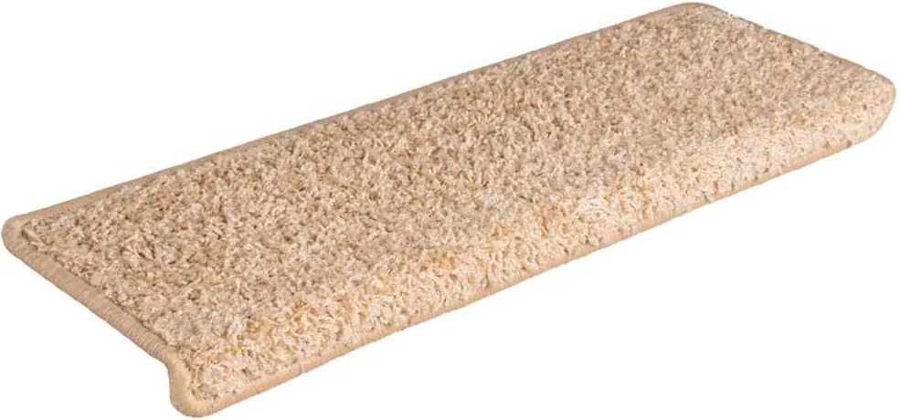 Schodové rohože 30 ks 65 x 21 x 4 cm zlaté obdélníkové okraje 3365834