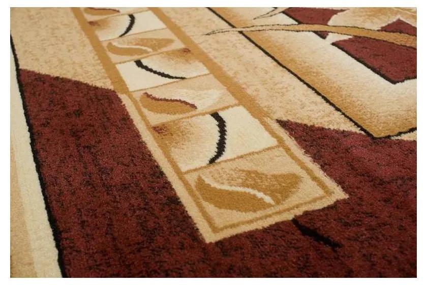 Kusový koberec PP Foglio hnědý 100x200cm