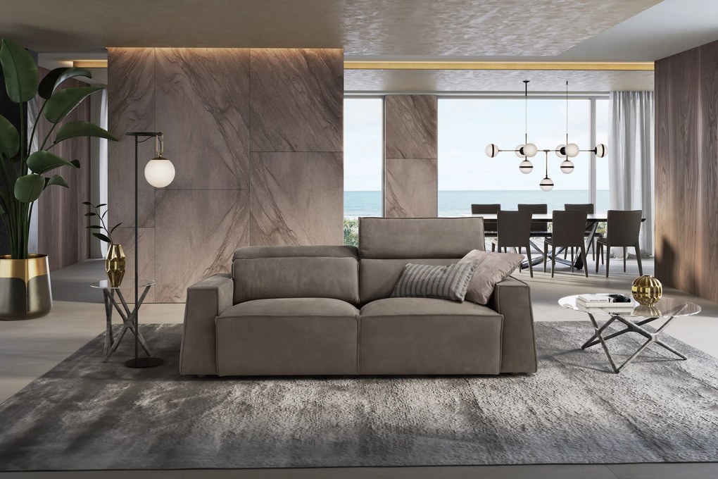 CASA DIVANI Luxusní moderní pohovka Dream Provedení: 2-místná MAXI, Vzorník kůží: Casadivani 9003 lesk