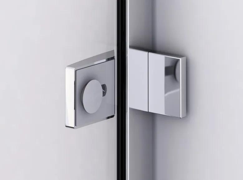 Sanswiss ESCURA ES13 jednokřídlé sprchové dveře 140 cm ES131405007 Šířka: 1400 mm, Profil: Aluchrom, Sklo: Hladké čiré