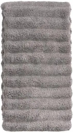 Šedý bavlněný ručník Zone Prime, 50 x 100 cm