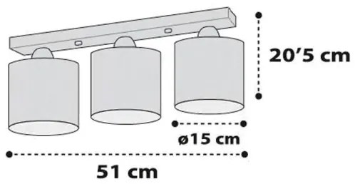 Dalber D-41413S - Dětské stropní svítidlo CLOUDS 3xE27/60W/230V