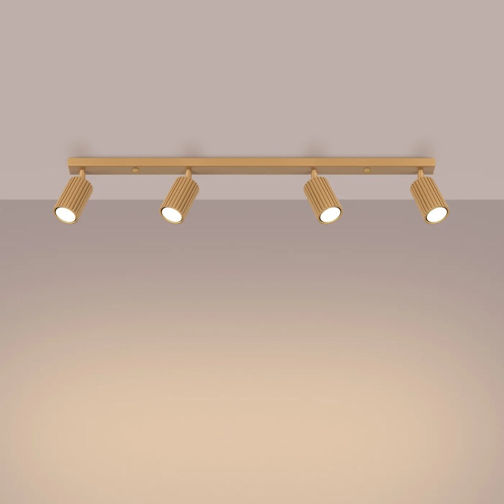 Sollux Lighting Stropní svítidlo KARBON 4L zlaté