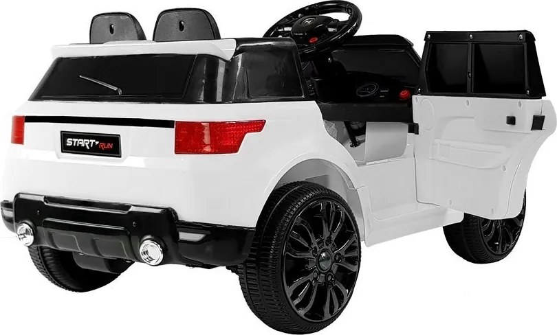 LEAN CARS Elektrické autíčko HL1638 s dálkovým ovládáním, MP3 a LED světlem bílé