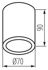 Kanlux 33360 - Venkovní bodové svítidlo AQILO 1xGU10/7W/230V IP65 bílá