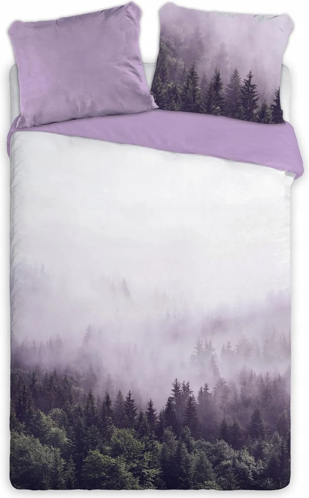 povlečení Las Mlha Dřeva Natura 160x200