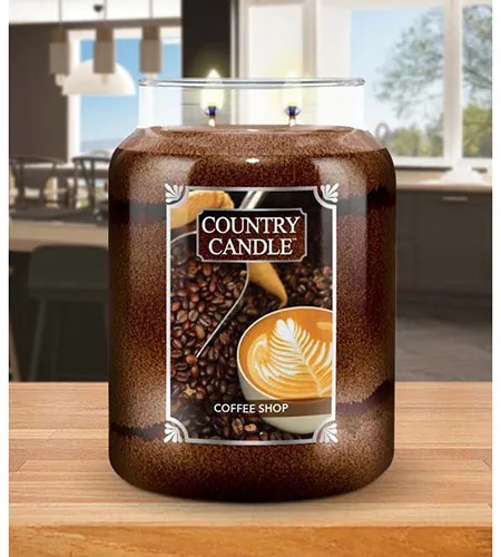 Country Candle Vonná Svíčka Coffee Shop, 652 g