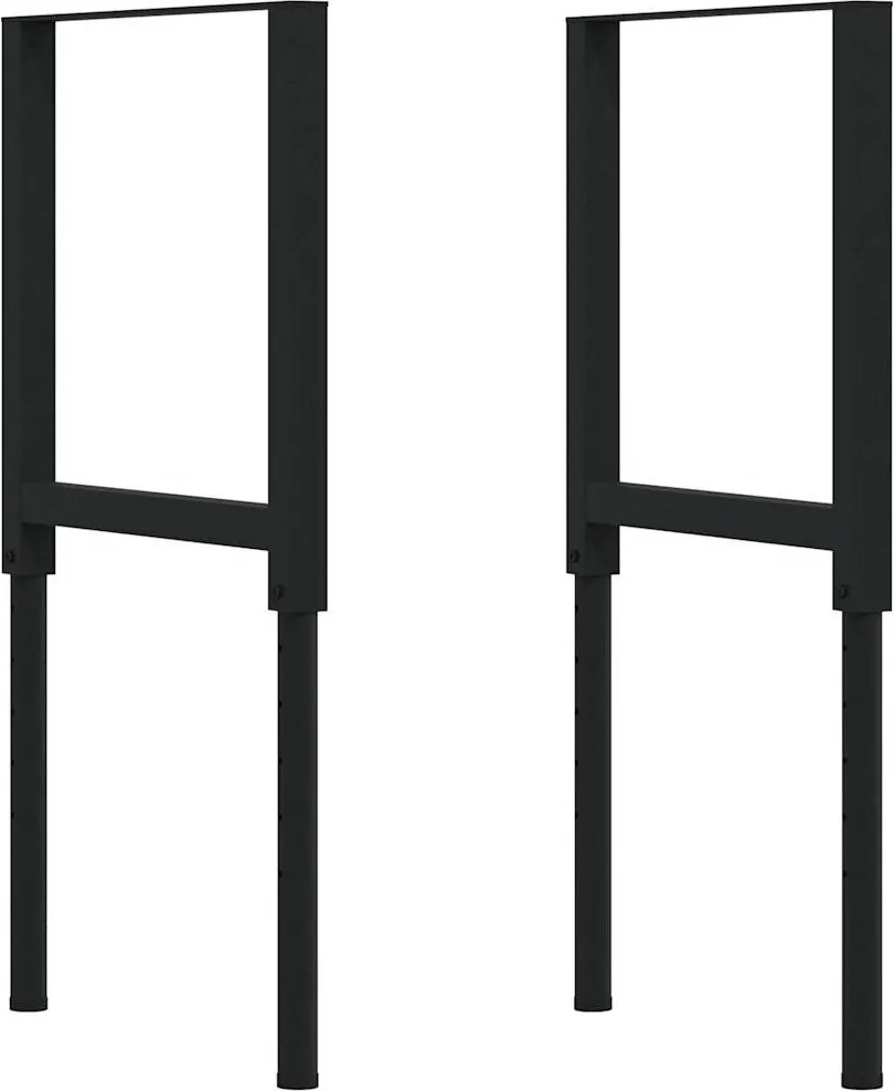 Pracovní stůl 100 x 60 x (71,5–98) cm masivní dubové dřevo 3309695