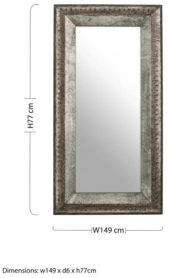 Nástěnné zrcadlo 77x149 cm Elementary – Premier Housewares