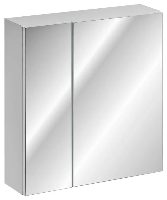 Závěsná koupelnová skříňka se zrcadlem Leonardo 84-60-B 2D bílá
