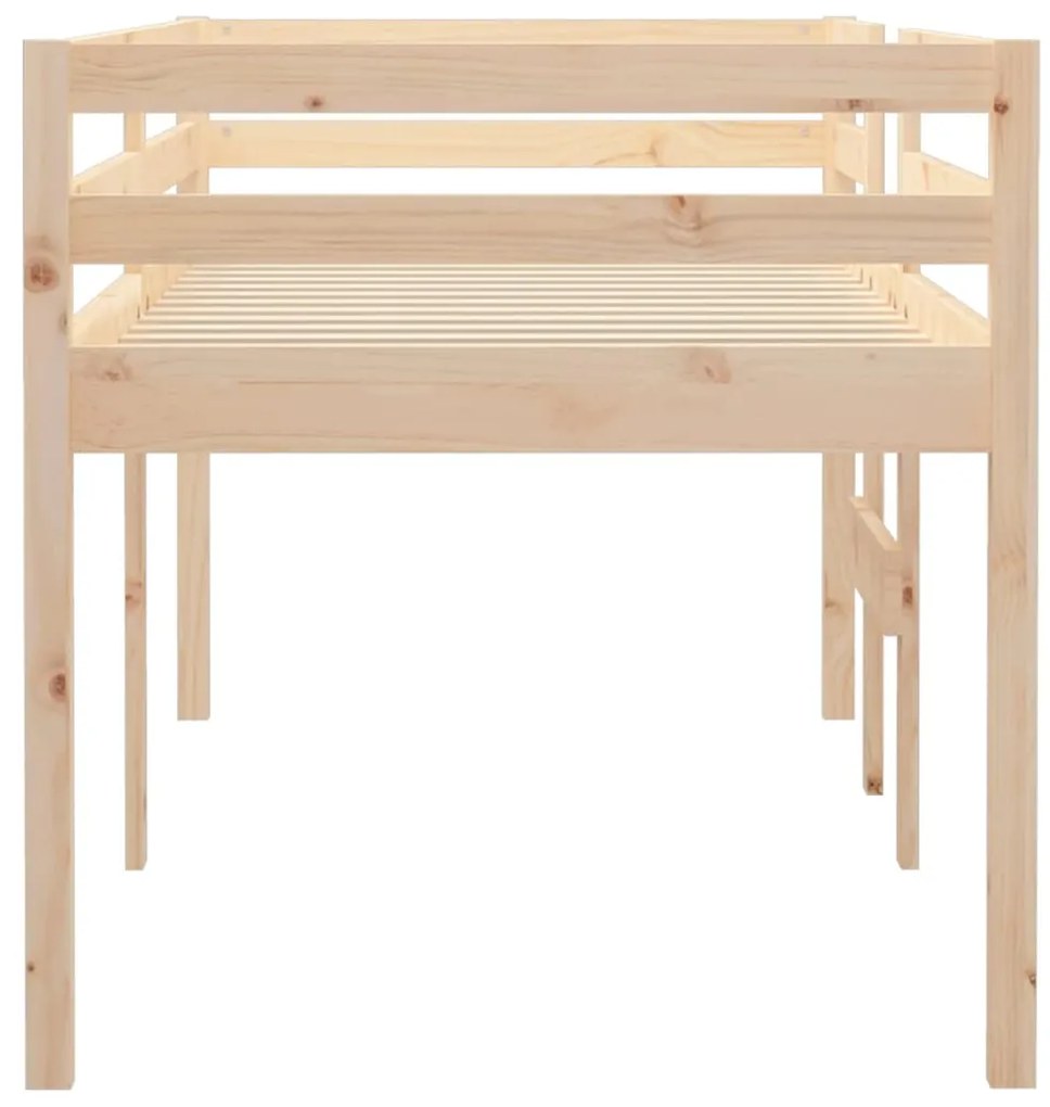 Patrová postel 80 x 200 cm masivní borové dřevo - Default Title