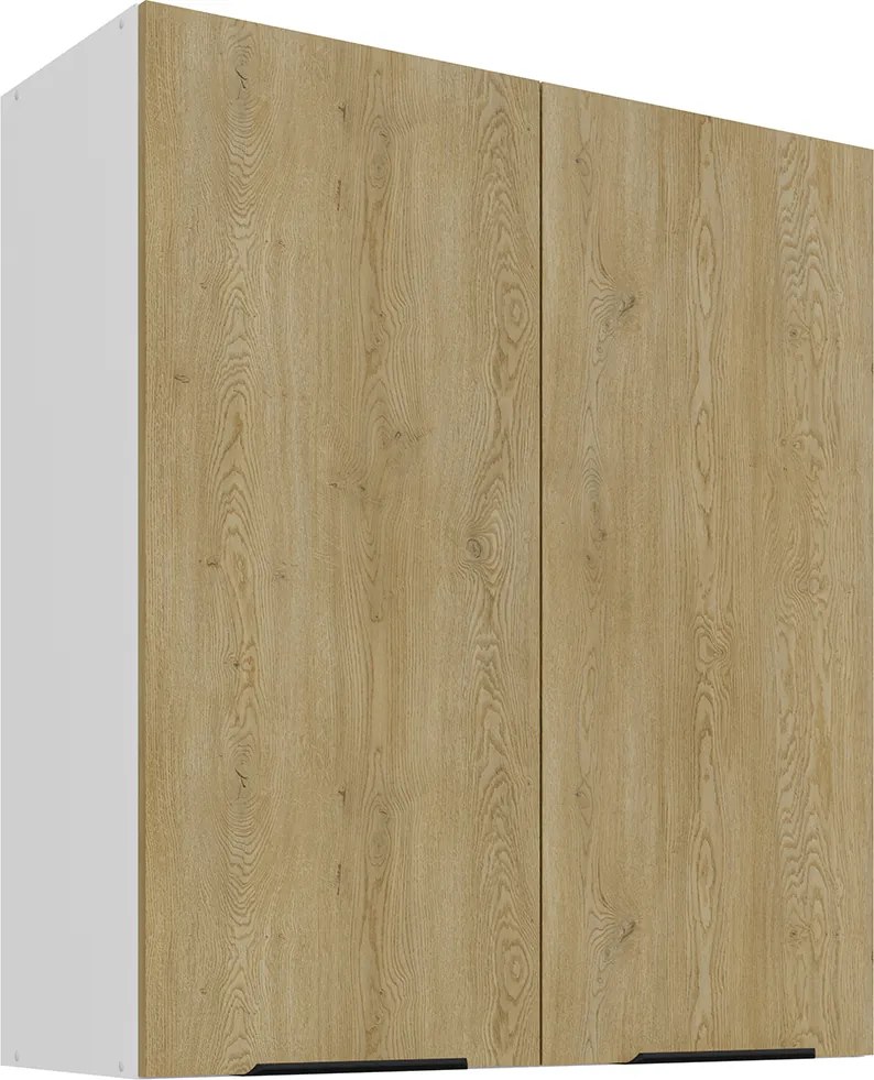 CREMONA bc | horní skříňka 80 G-90 2F policová | 80 cm | VYSOKÁ | bílá/cremona