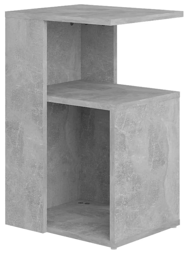 vidaXL Odkládací stolek betonově šedý 36 x 30 x 56 cm dřevotříska