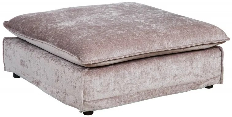 Noble Home Taupe sametová podnožka Heaven 100 cm