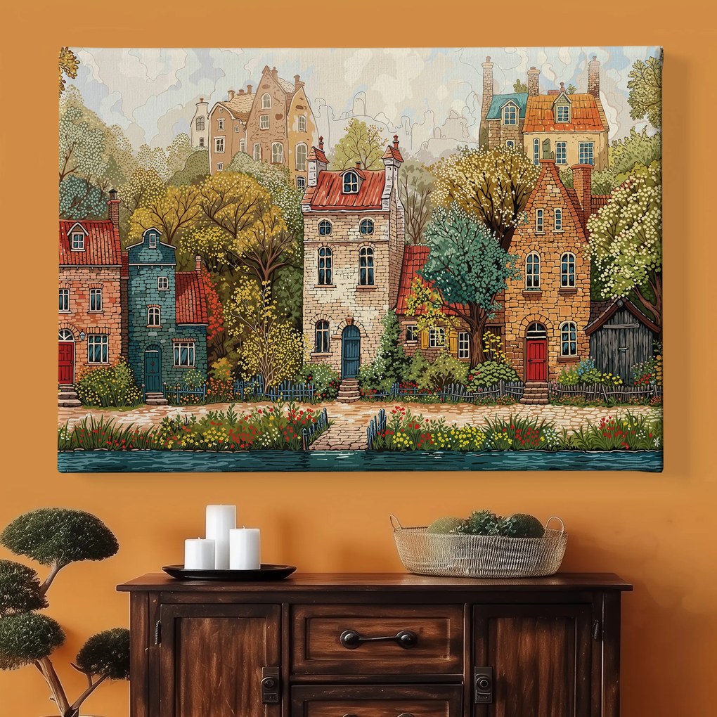 Obraz na plátně - U říčky v Plané FeelHappy.cz Velikost obrazu: 40 x 30 cm