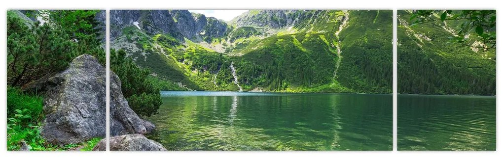 Obraz jezera v Tatrách (170x50 cm)