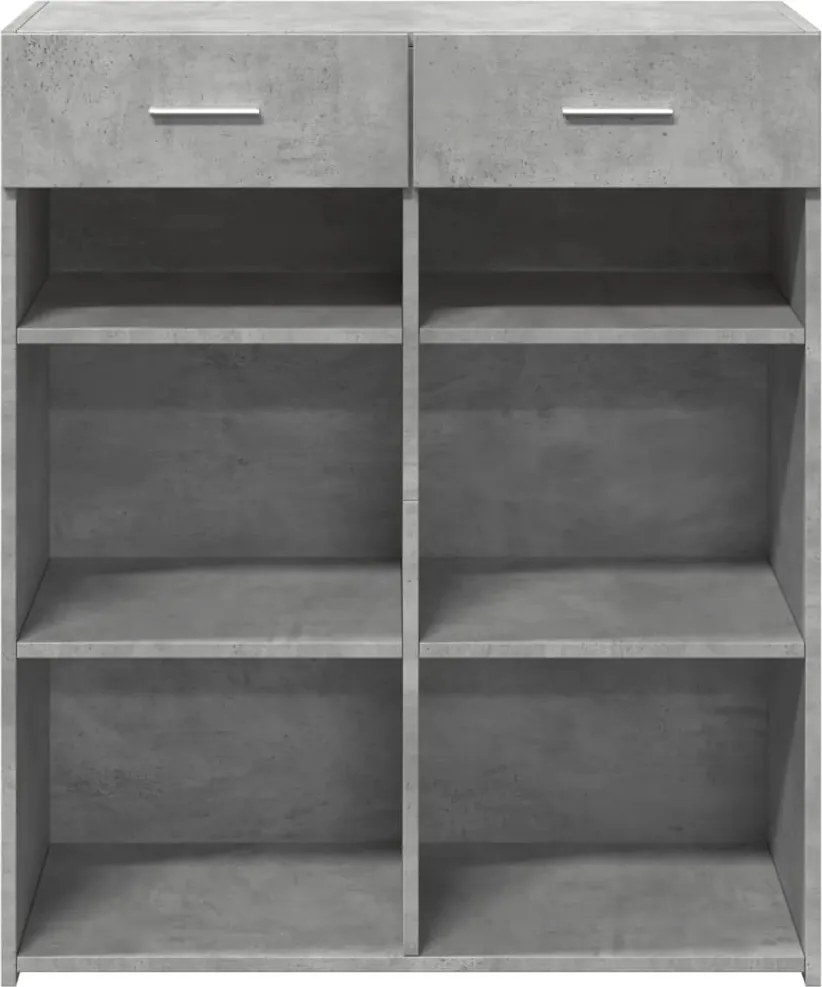 Příborník betonově šedý 80 x 42,5 x 93 cm kompozitní dřevo 3281479