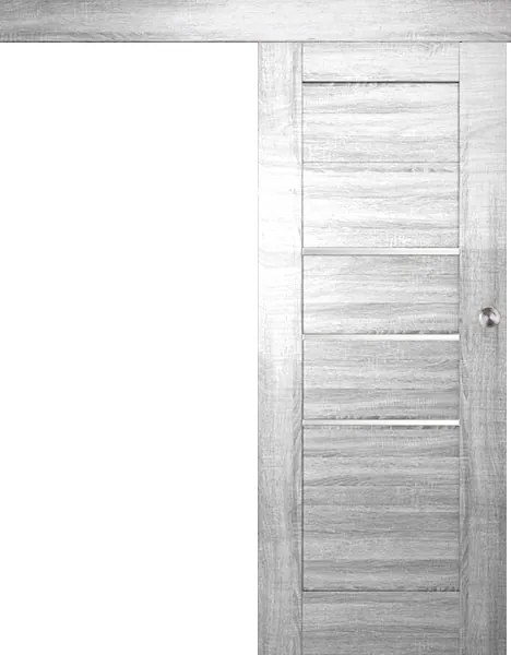 posuvné interiérové dveře na stěnu vasco doors IBIZA model 4 Průchozí rozměr: 70 x 197 cm, Orientace dveří: Levé dveře, Dekor: Dub sonoma