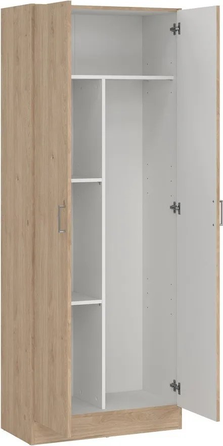 Šatní skříň v dekoru dubu v přírodní barvě 70x181x36 cm Focus – Tvilum