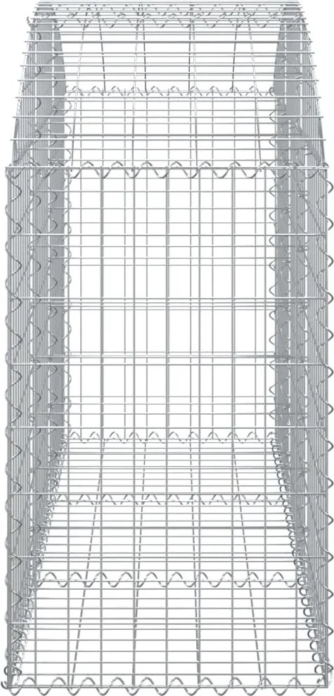 Klenutý gabionový koš 150 x 50 x 80/100 cm pozinkované železo 153454
